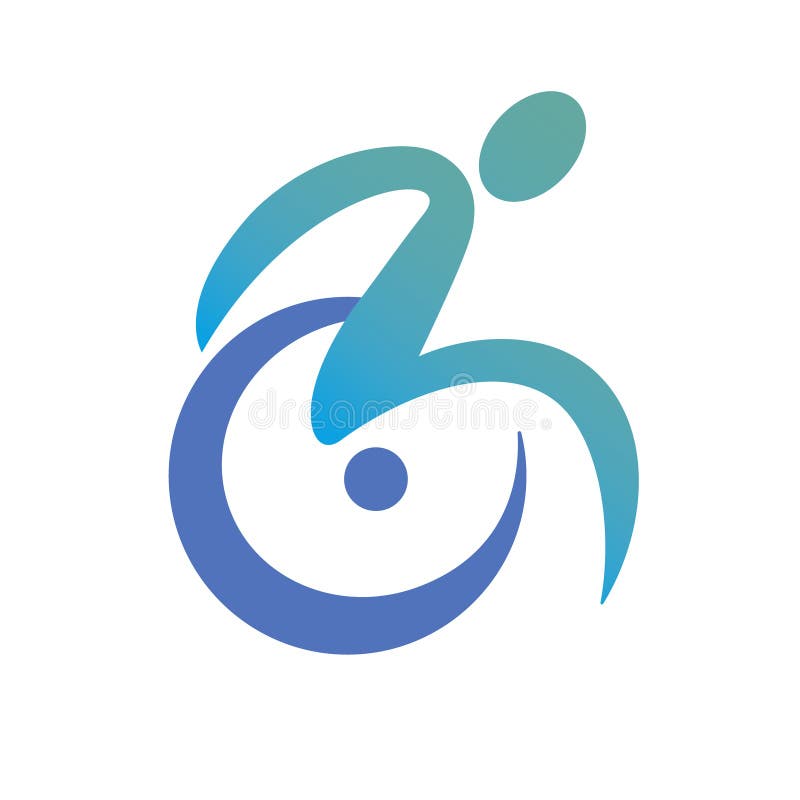 Passionate Disability People Support Logo. Wheel Chair Logo ...