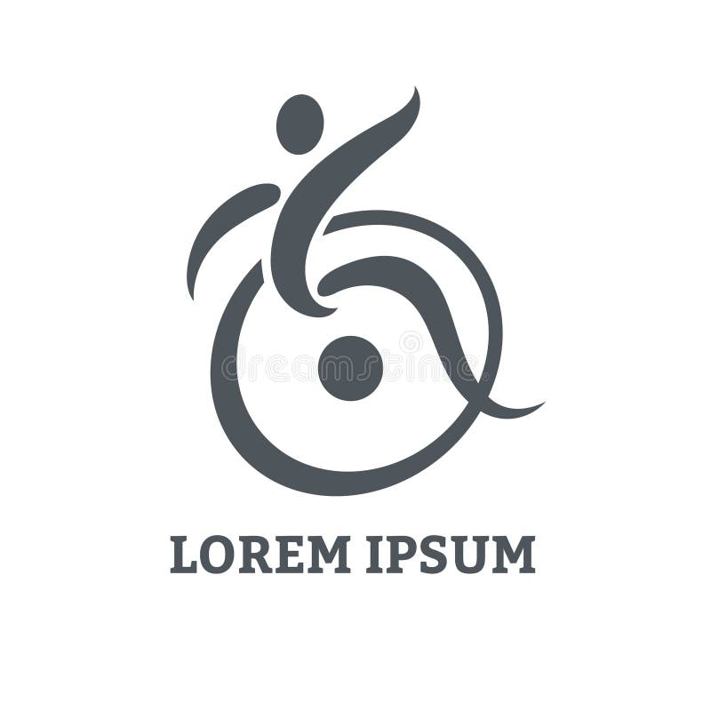 Passionate Disability People Support Logo. Wheel Chair Logo ...