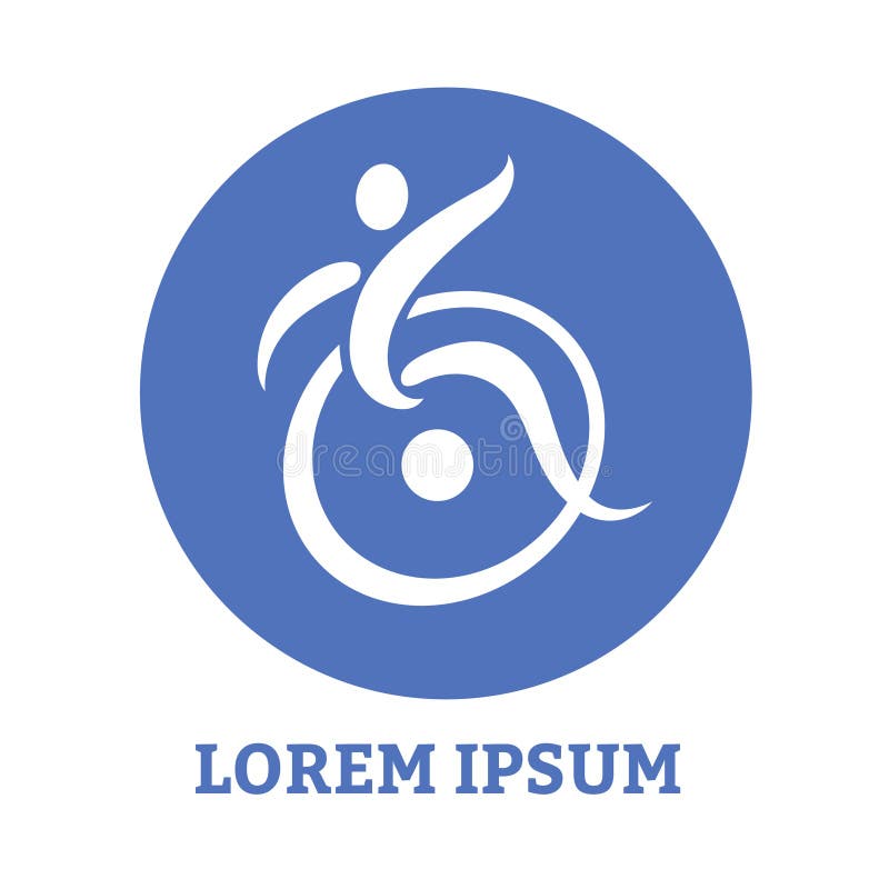 Passionate Disability People Support Logo. Wheel Chair Logo ...