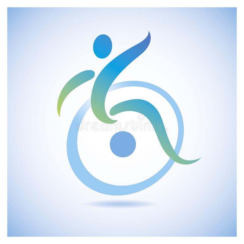 Passionate Disability People Support Logo. Wheel Chair Logo ...