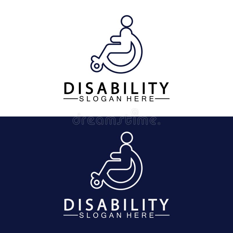 Passionate Disability People Support Logo. Wheel Chair Logo ...