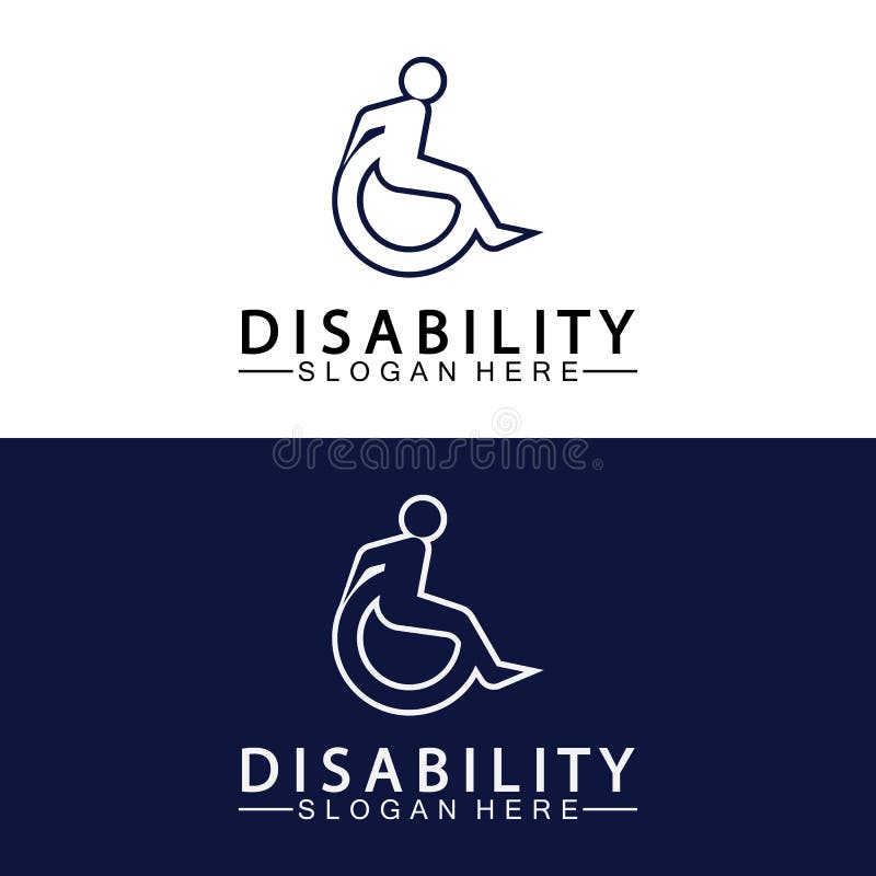 Passionate Disability People Support Logo. Wheel Chair Logo ...