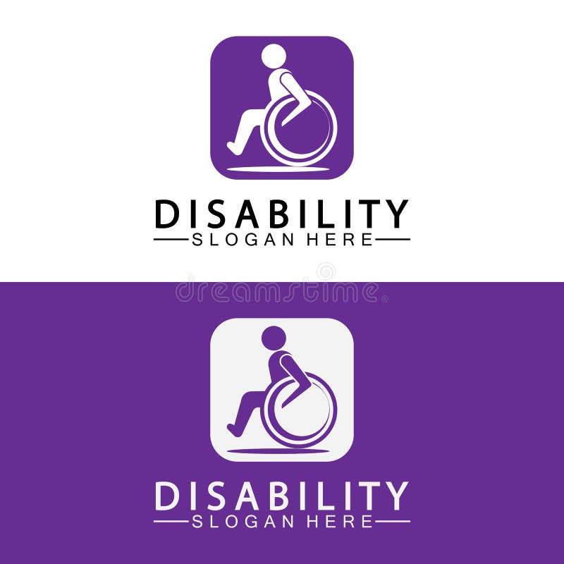 Passionate Disability People Support Logo. Wheel Chair Logo ...