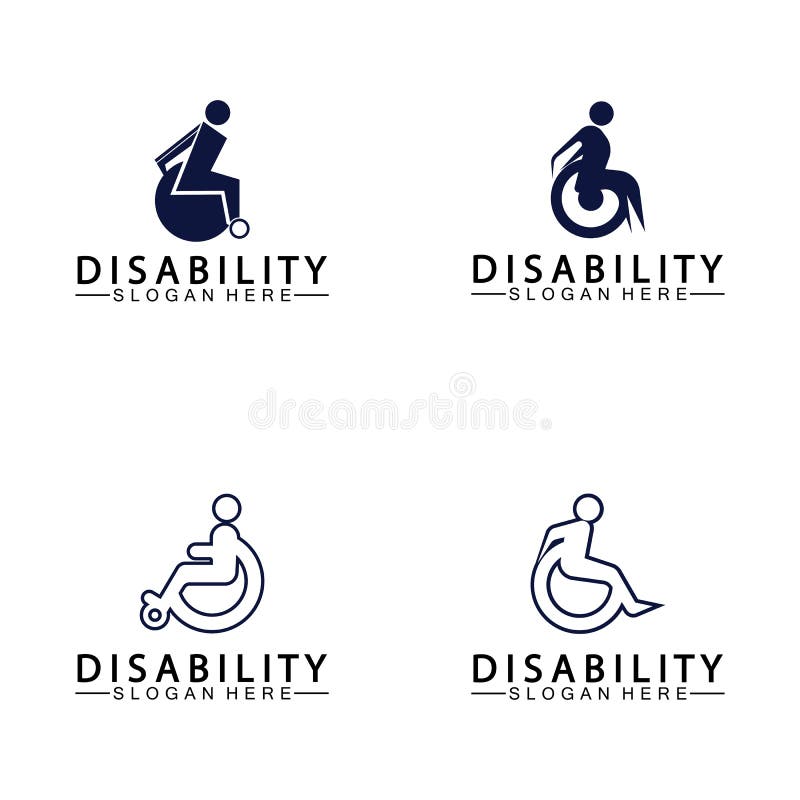 Passionate Disability People Support Logo. Wheel Chair Logo ...