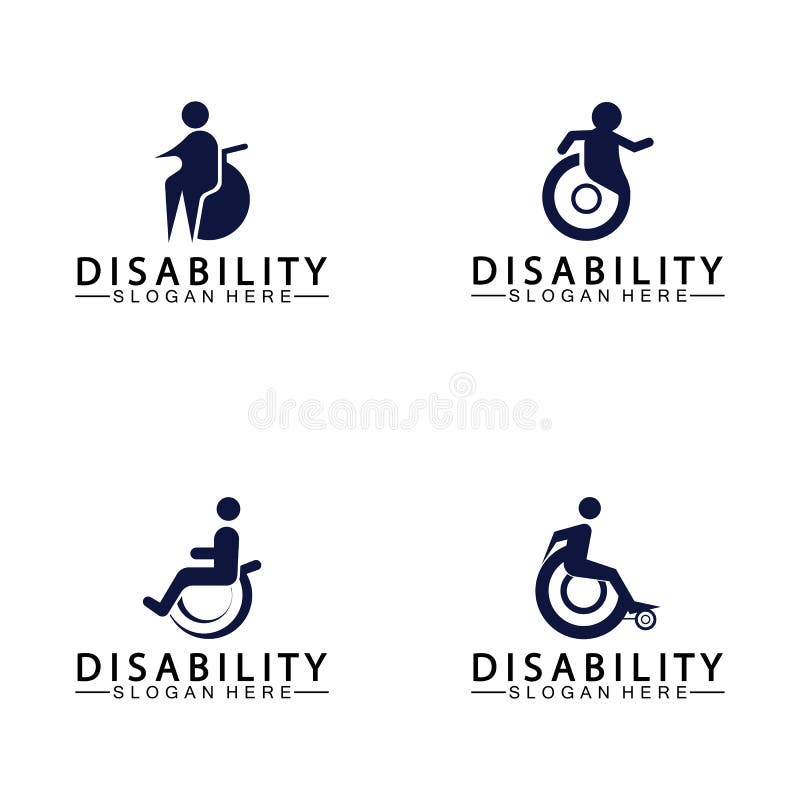 Passionate Disability People Support Logo. Wheel Chair Logo ...