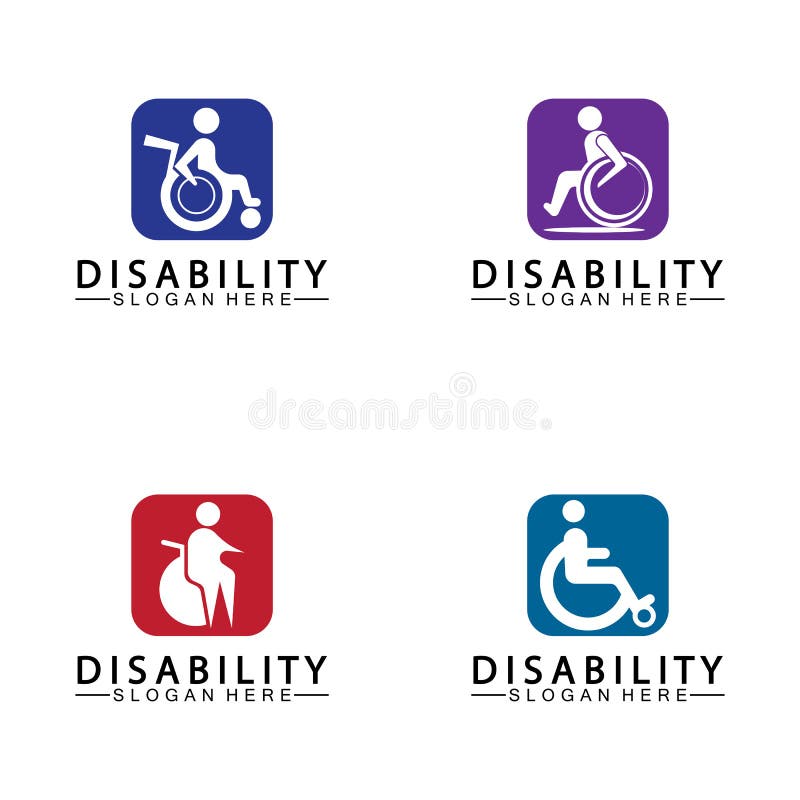 Passionate Disability People Support Logo. Wheel Chair Logo ...