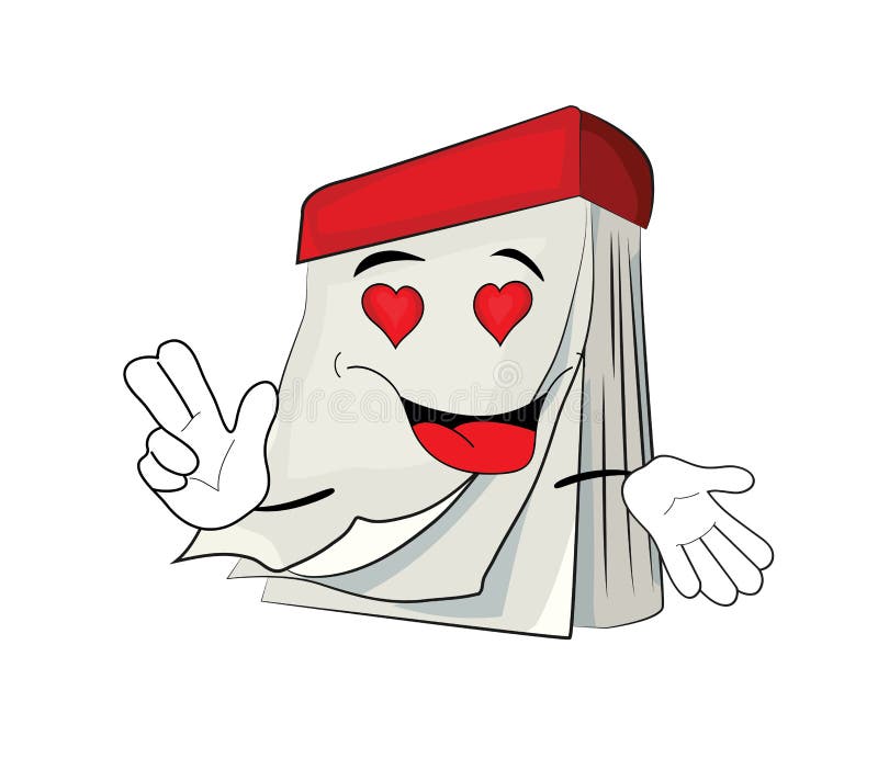 Passionate notes cartoon stock illustration. Illustration of object ...