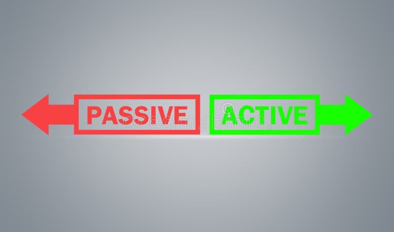 Passive and active stock illustration. Illustration of road - 52238395