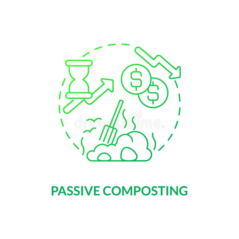 Passive Composting Concept Icon Stock Vector - Illustration of idea ...