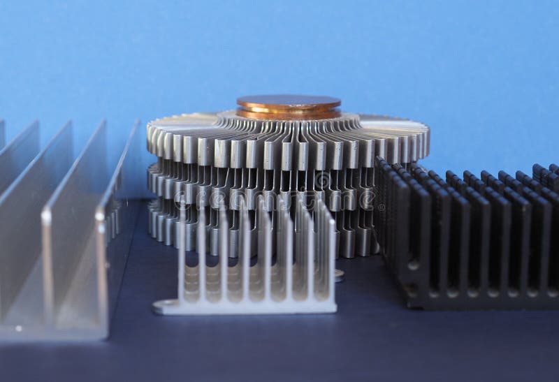 Passive Heatsink for Electronics Stock Photo - Image of electronics ...