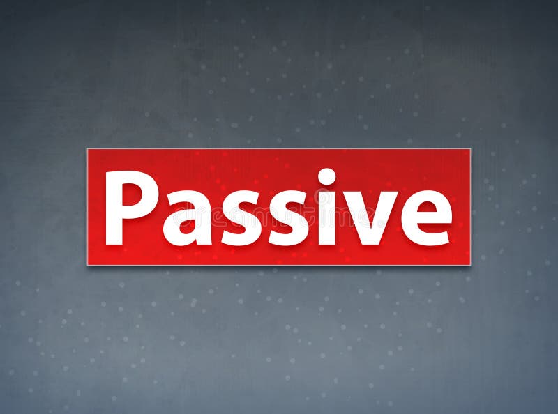 Passive Red Banner Abstract Background Stock Illustration ...