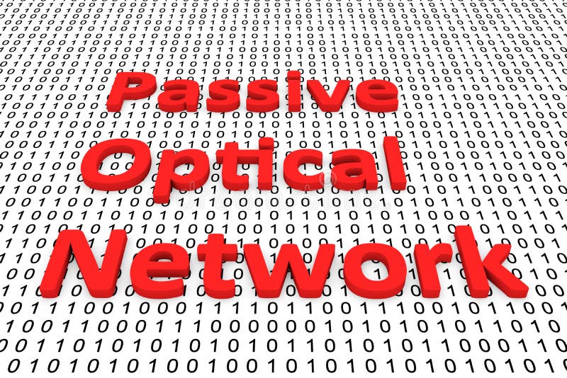Passive optical network stock illustration. Illustration of technology ...