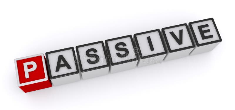 Passive word block stock image. Image of closeup, direction - 180832357