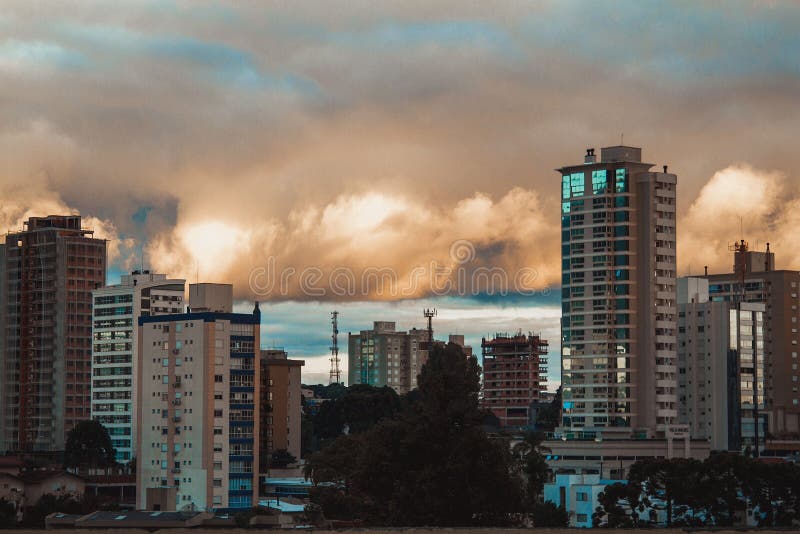 Passo Fundo City stock image. Image of building, tower - 97132563