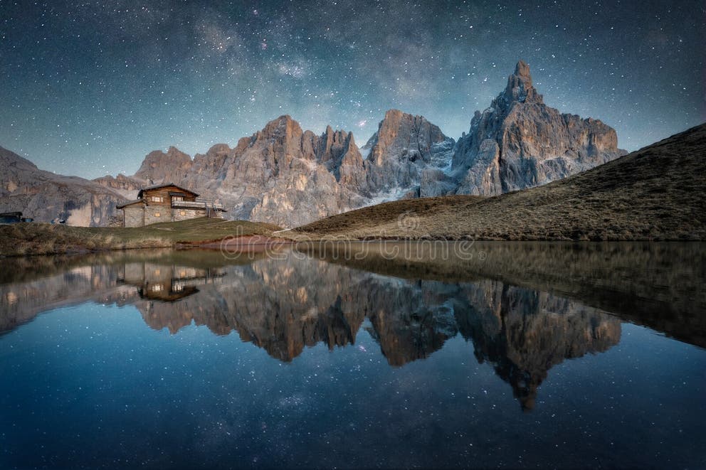 Passo Rolle in the Dolomites, Italy Stock Image - Image of amazing ...