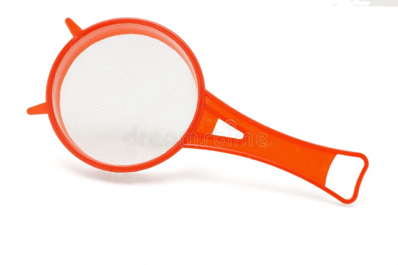 Passoir En Plastique Rouge De Cuisine Image stock - Image of ...