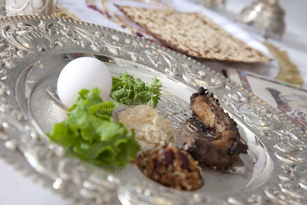 Passover Seder Plate stock image. Image of bone, eggs - 29093759
