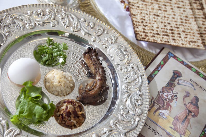 Passover Seder Plate stock photo. Image of food, religion - 29093892