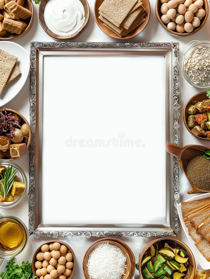 Passover Themed Graphic Template Stock Photo - Image of cracker, copy ...