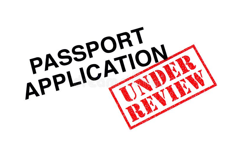 Passport Application Under Review Stock Photo - Image of approval ...
