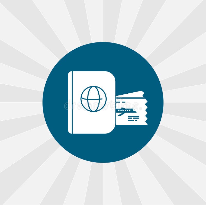 Passport And Boarding Pass Ticket Isolated Icon Traveling Design