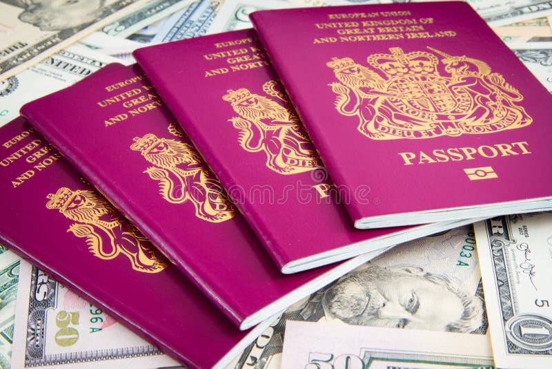 Passport Cash stock image. Image of vacation, british - 55525891