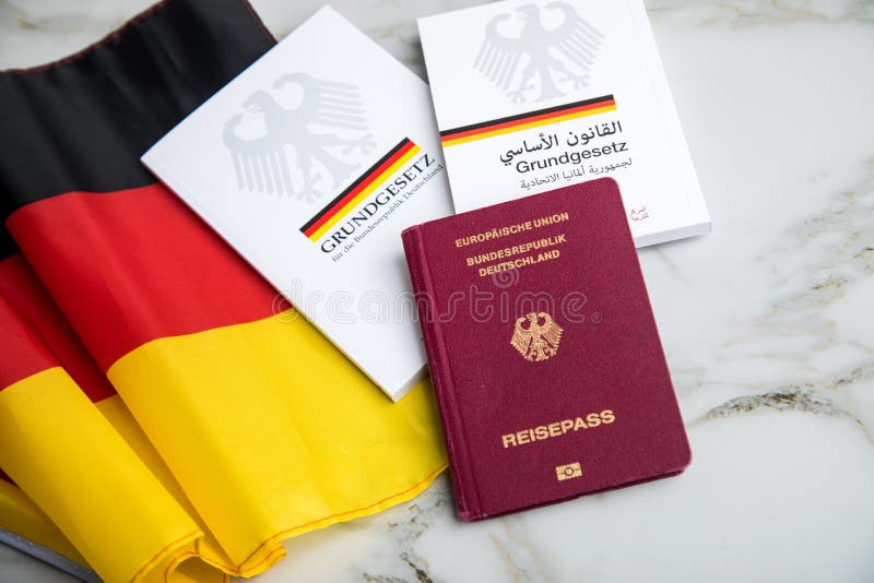 Passport and Constitution Basic Law Book of Germany in German and ...