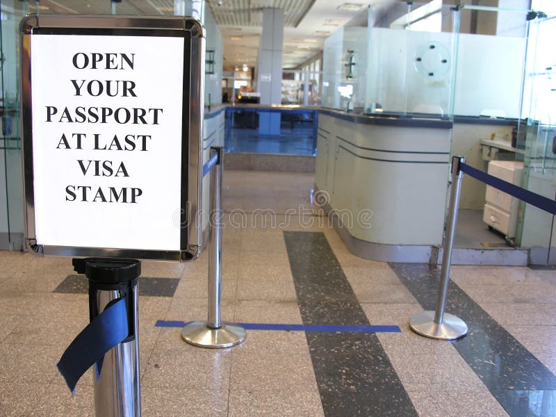 Passport control stock photo. Image of activities, airport - 2606366