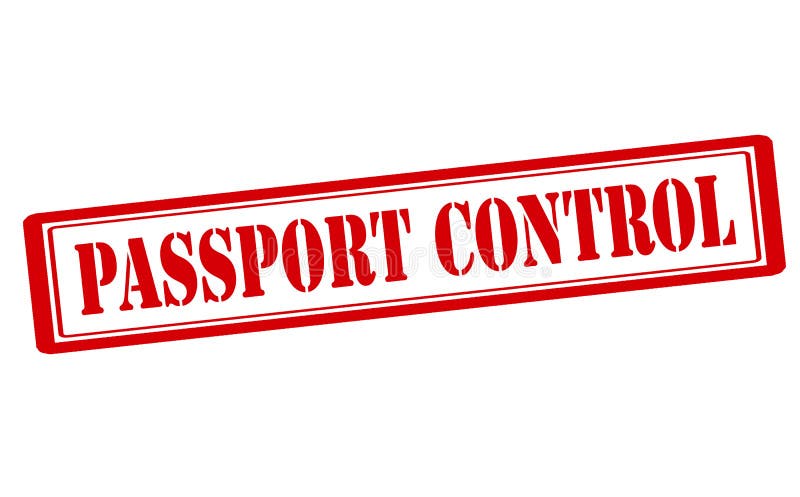 Passport control stock illustration. Illustration of symbol - 92047664