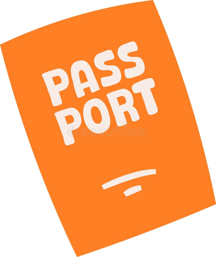 Passport Document Icon stock vector. Illustration of icon - 319733754