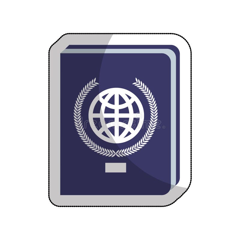 Passport Document Isolated Icon Stock Illustration Illustration Of