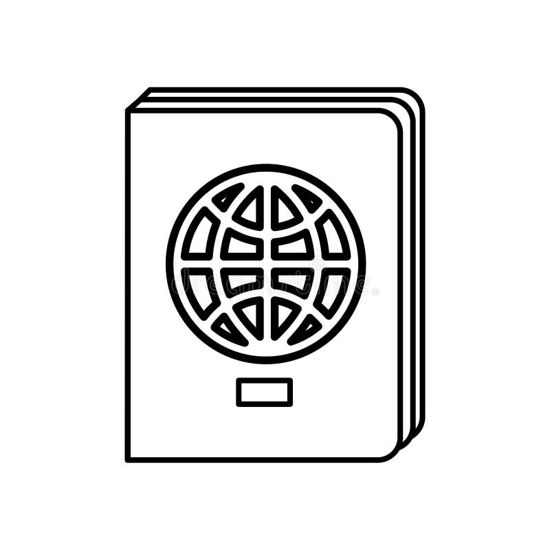 Passport Document Isolated Icon Stock Illustration Illustration Of