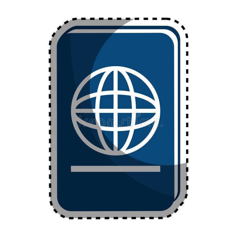Passport Document Isolated Icon Stock Illustration Illustration Of