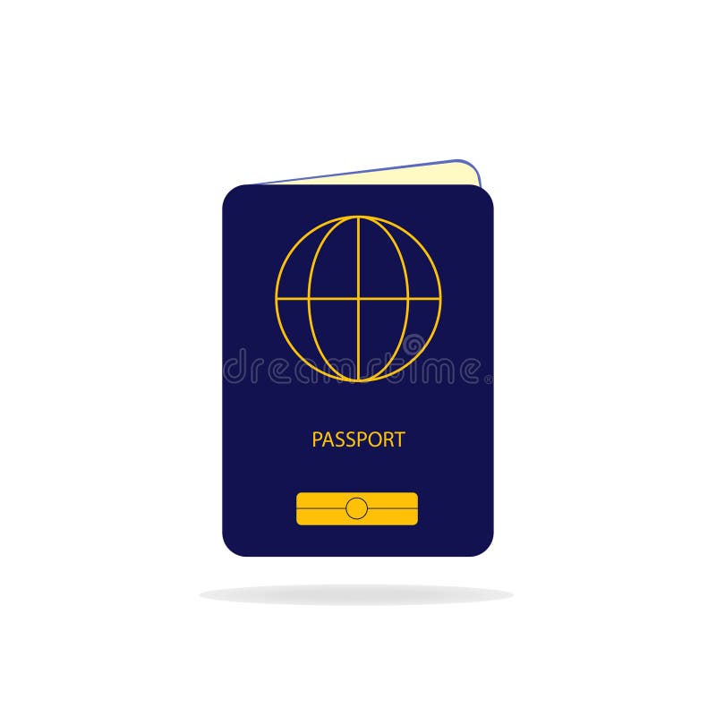 Passport Flat Vector Icon. Passport Citizen Document Stock Vector ...