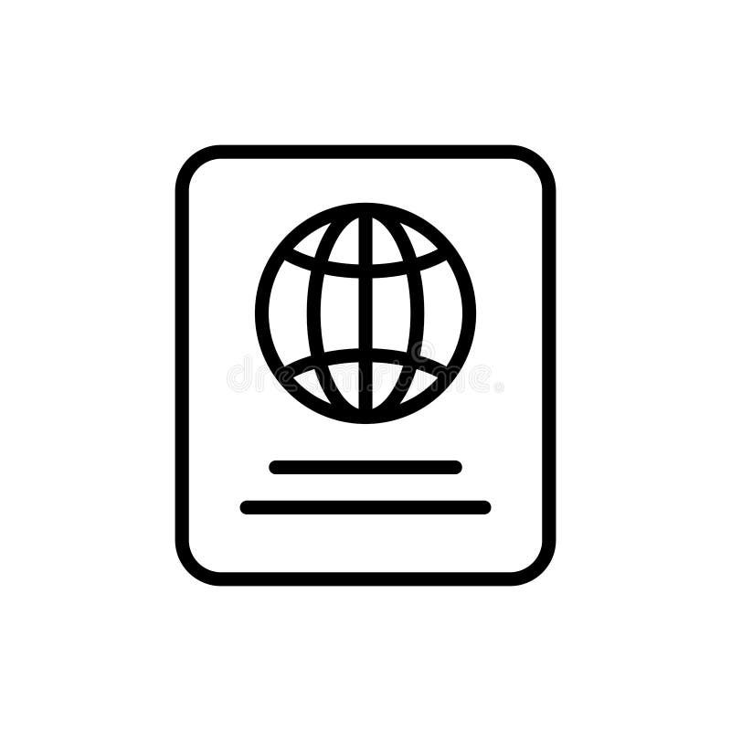 Passport Icon Design Vector Template Stock Vector - Illustration of ...