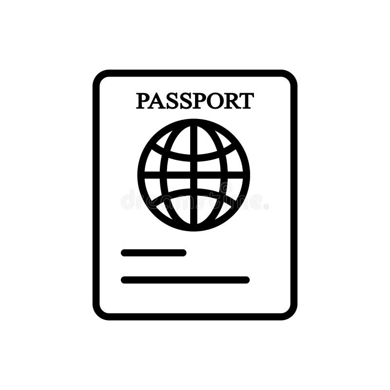 Passport Icon Design Vector Template Stock Vector Illustration Of