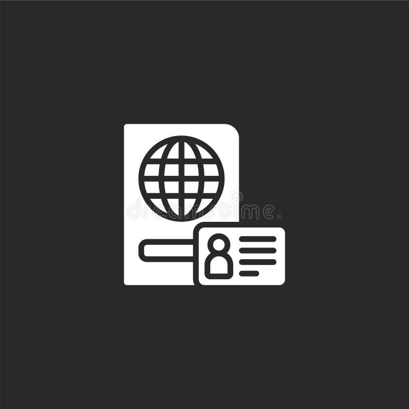 Passport Icon. Filled Passport Icon for Website Design and Mobile, App ...