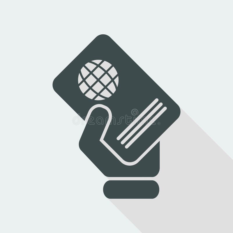 Passport icon stock vector. Illustration of documentation - 117818806