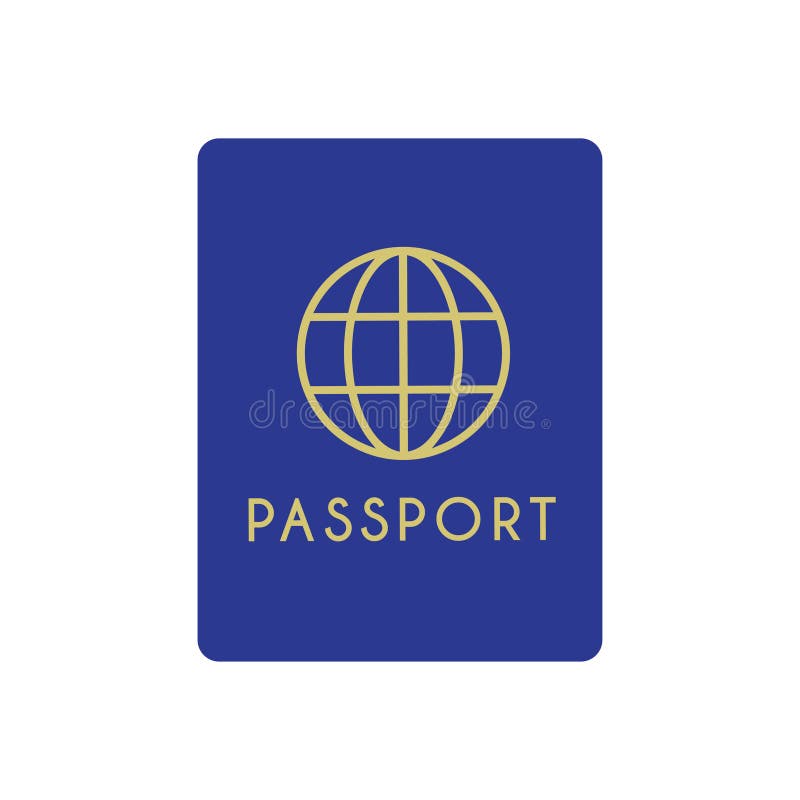 Passport icon stock illustration. Illustration of citizenship - 90341442