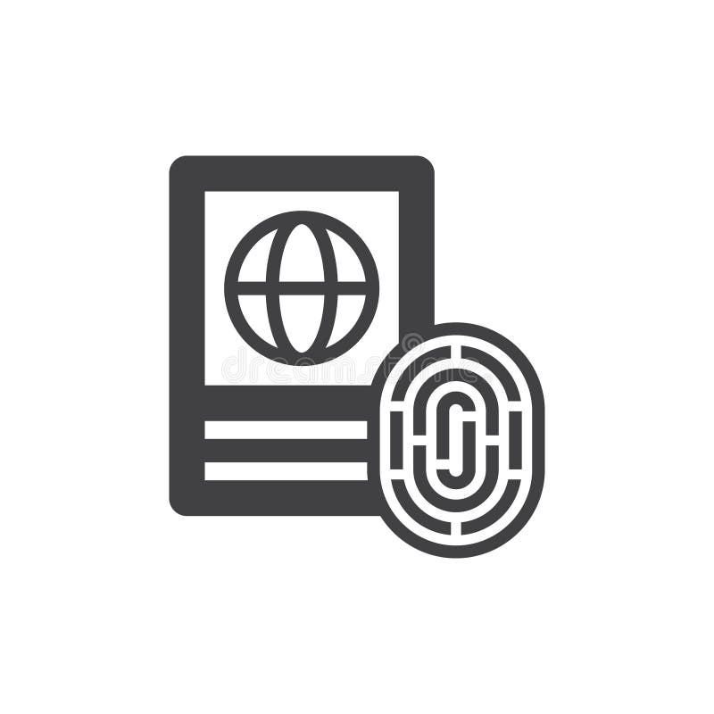 Passport icon stock illustration. Illustration of technology - 374765556