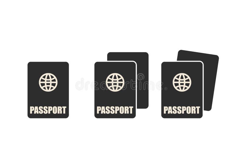 Passport Icon. Vector Logo Template Tourism Stock Vector - Illustration ...