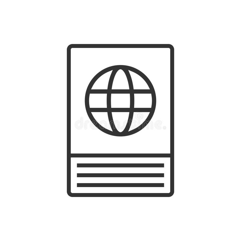 Passport Icon - World Travel Pass Icon Stock Vector - Illustration of ...