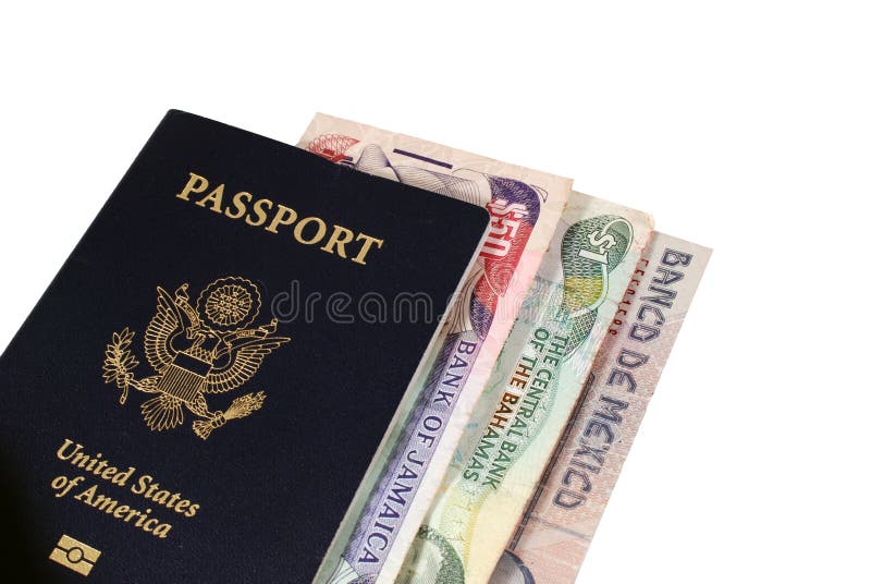 Passport with International Money Stock Photo - Image of passport ...