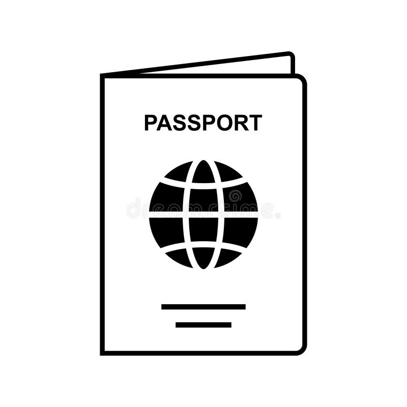 Passport logo design stock vector. Illustration of control - 319324086