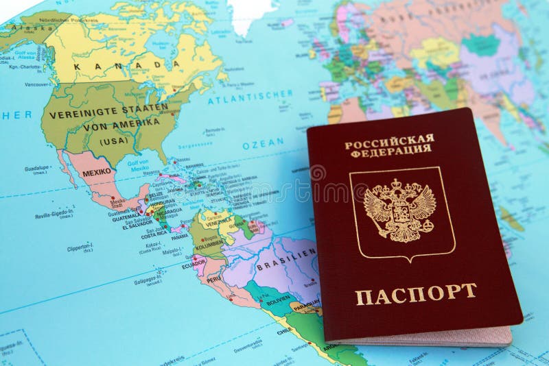 Passport on map stock photo. Image of nation, checkpoint - 17954838