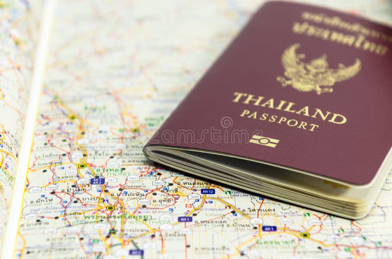 Passport on Map Ready To Travel Stock Image - Image of travel, business ...