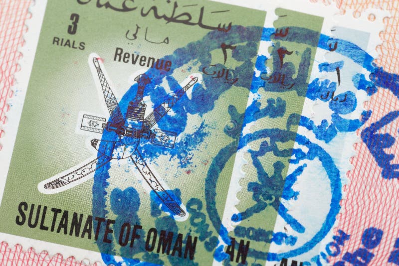 Passport Page with the Sultanate of Oman Visa and Immigration Control ...