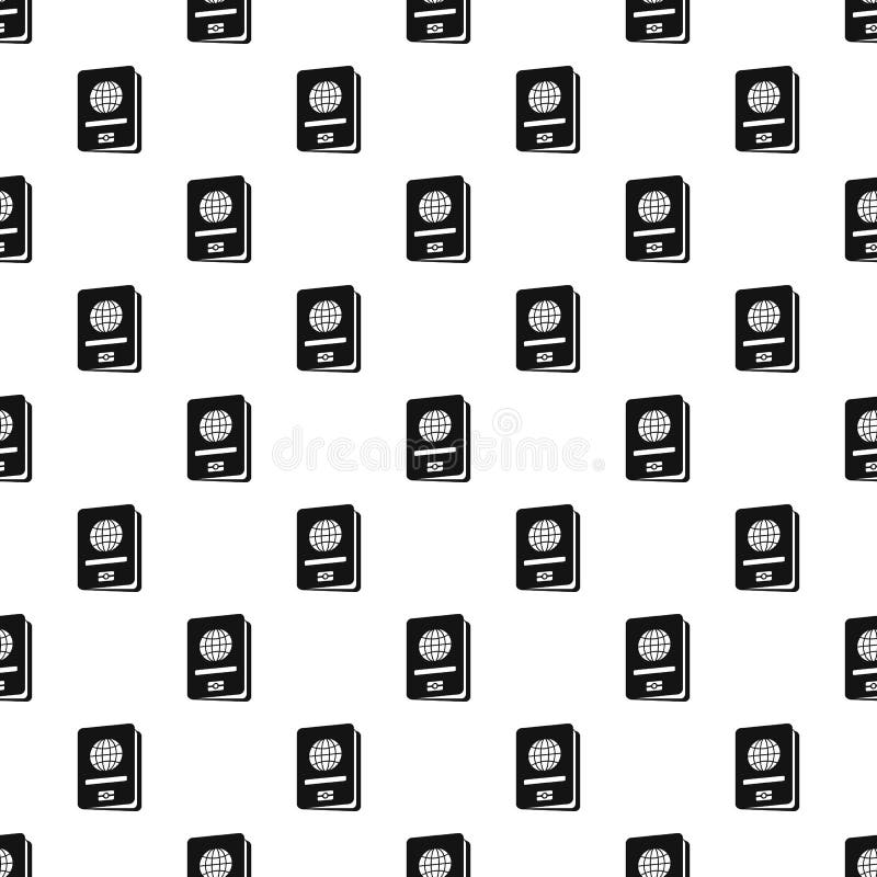 Passport Pattern, Simple Style Stock Vector - Illustration of pattern ...