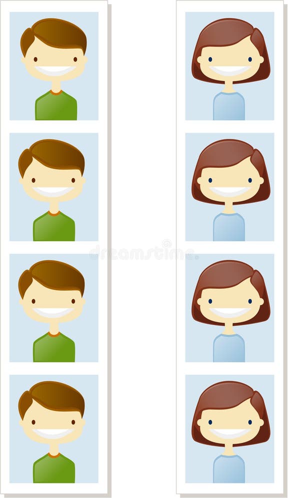 Passport pic stock illustration. Illustration of smile - 12671618