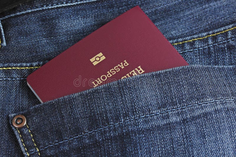 Passport in a pocket stock image. Image of blue, legal - 23471105